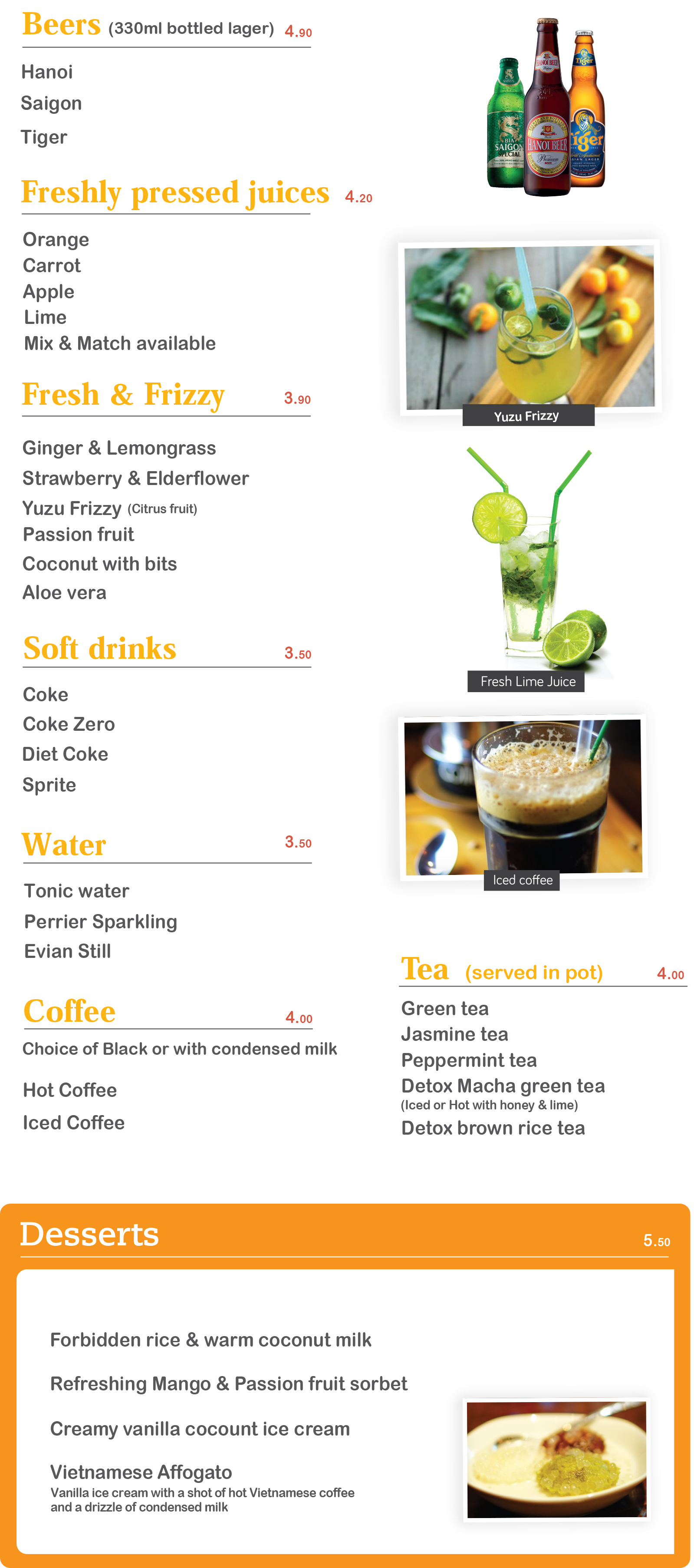 Drinks - MOC Kitchen in Charing Cross